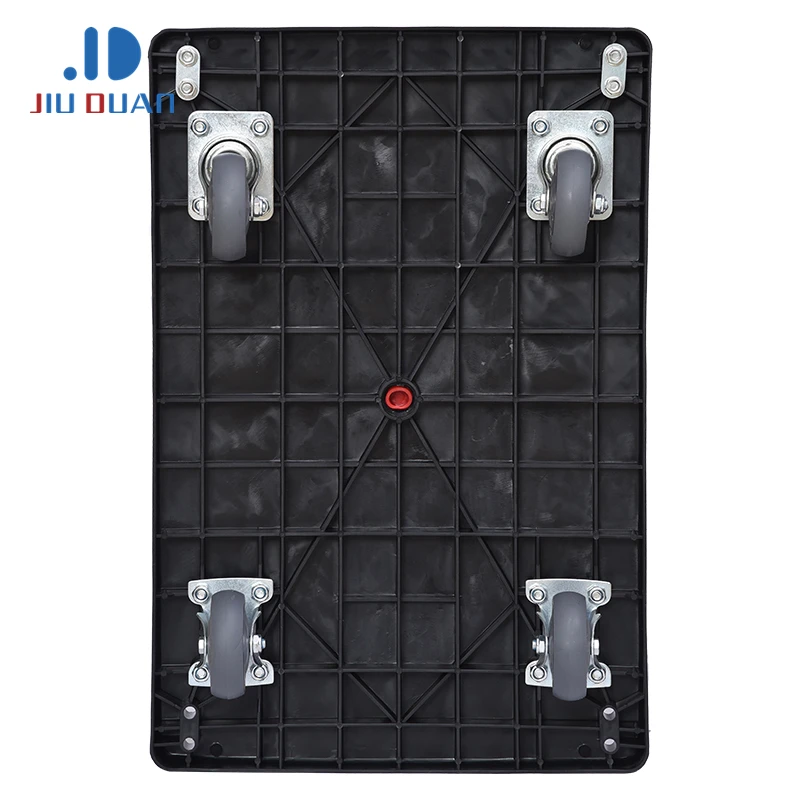 Plastic /steel Heavy Duty Platform Hand Cart/4 Wheel Hand Truck Loading ...