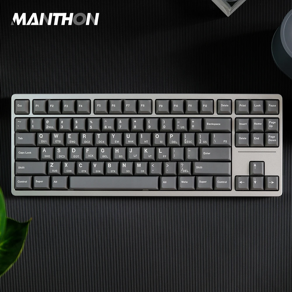 126 Keys Gmk Ascii Keycaps Cherry Profile Dark Grey Keycap Pbt Dye ...