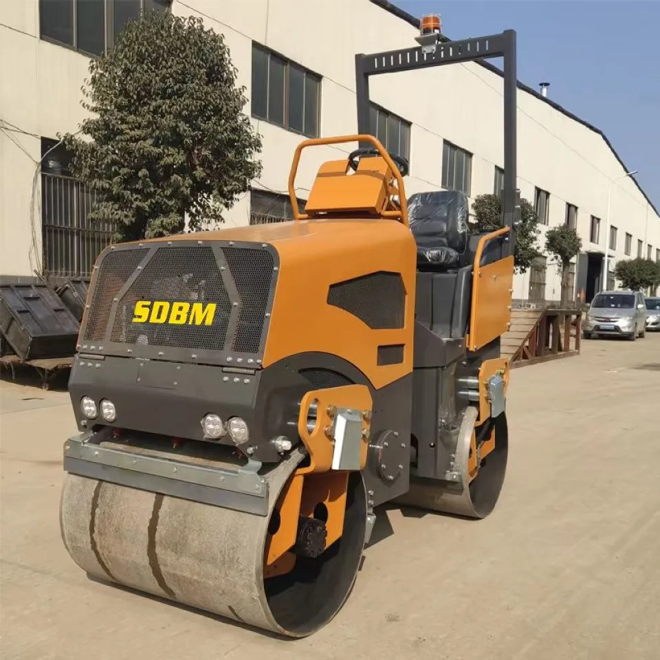 2 Tons BM2000 Hydraulic Vibratory Asphalt Roller Soil Vibration ...