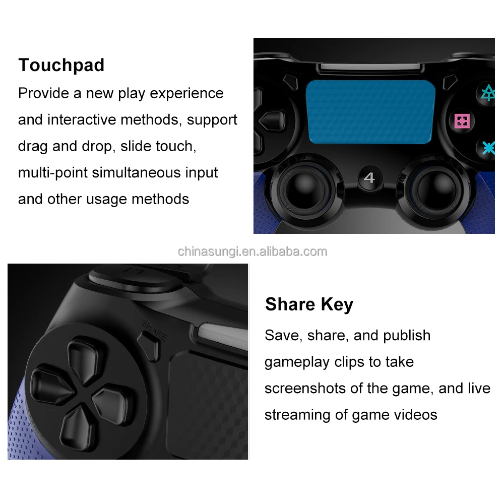 Wireless Gamepad Controller Ergonomic Led Indicator Remote Game ...