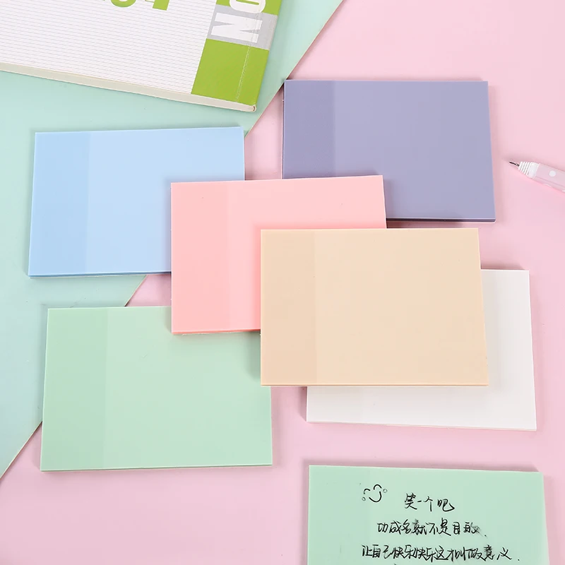 Factory Coloured Transparent Thin Pet Solid Color Sticky Note Custom ...
