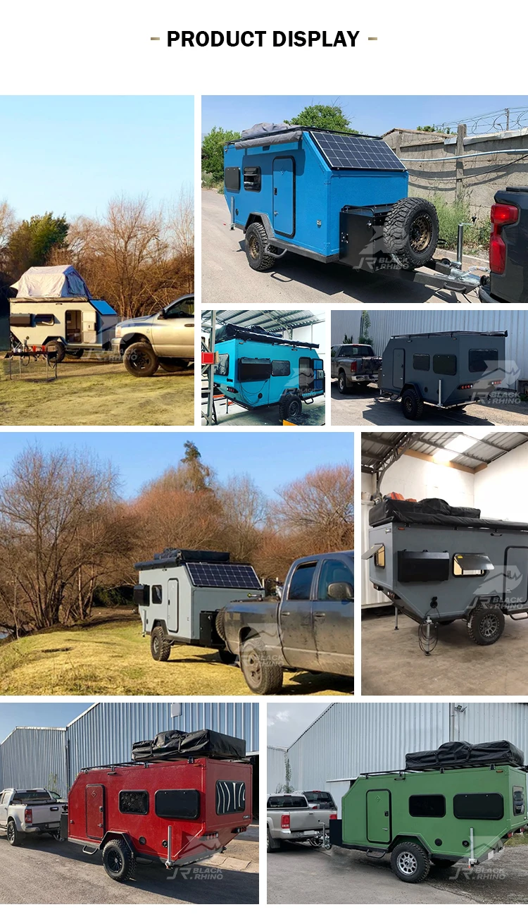 Lightweight Aluminum Tiny Camper Trailer for Food Catering - OEM