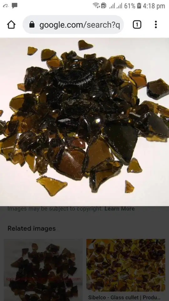 High Quality Clean Recycled Clear Crushed Glass Cullet