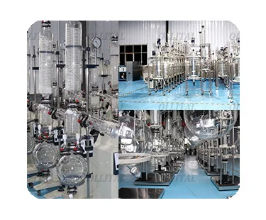 Lab Glass Reactor Chemical 100l Glass Reactor Double Jacketed Glass ...