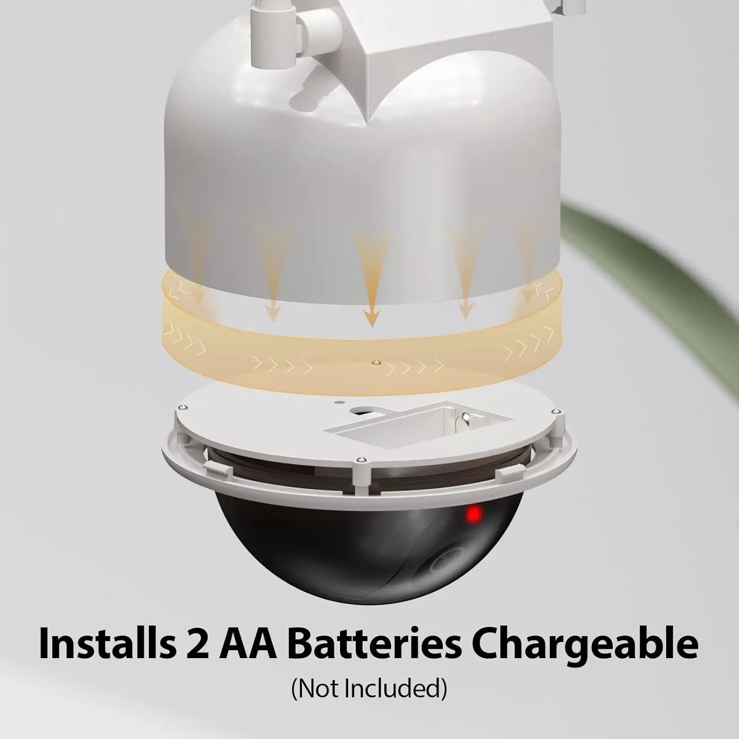 Dummy Solar CCTV Camera - Waterproof & Adjustable Security