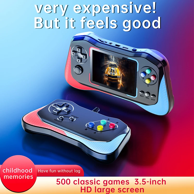 Q12 Handheld Game Console Single/ Double Players Built-in 500 In 1 ...