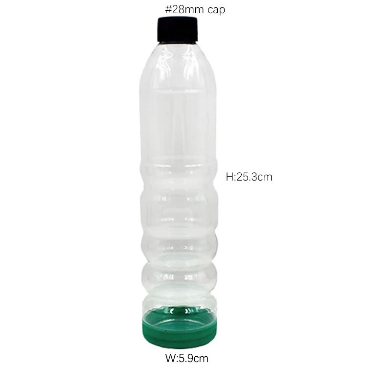 Company Plastic Bottle with Screw Bottom Two Opening