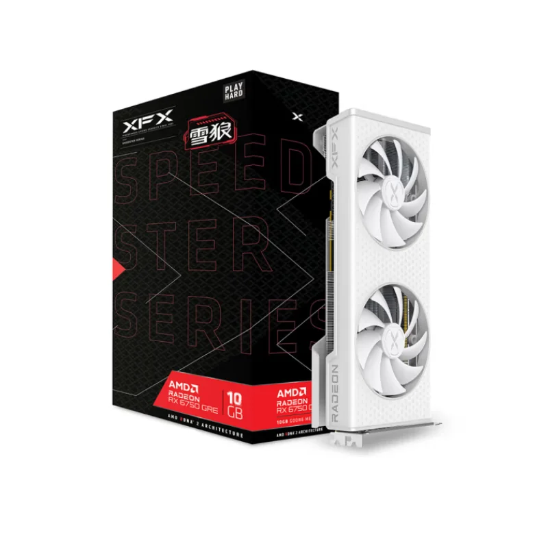 Xfx Amd Radeon Rx 6750 Gre Snow Wolf 10gb Computer Design Discrete ...