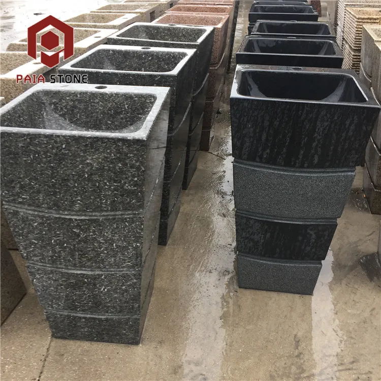 Outdoor Natural Granite Stone Pedestal Sink Bathroom Countertop - Buy ...
