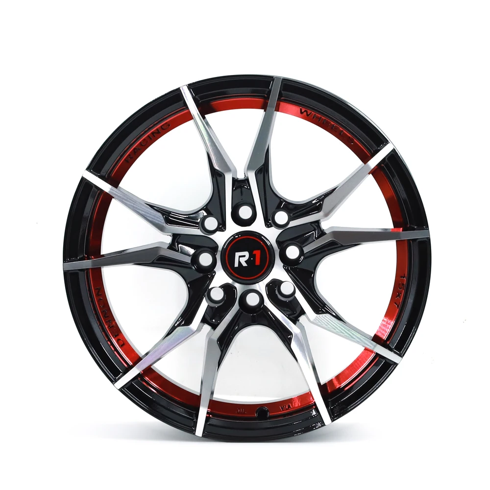Dx194 Racing Car Wheels 15 Inch 4x100 4x108 With Red Undercut - Buy ...