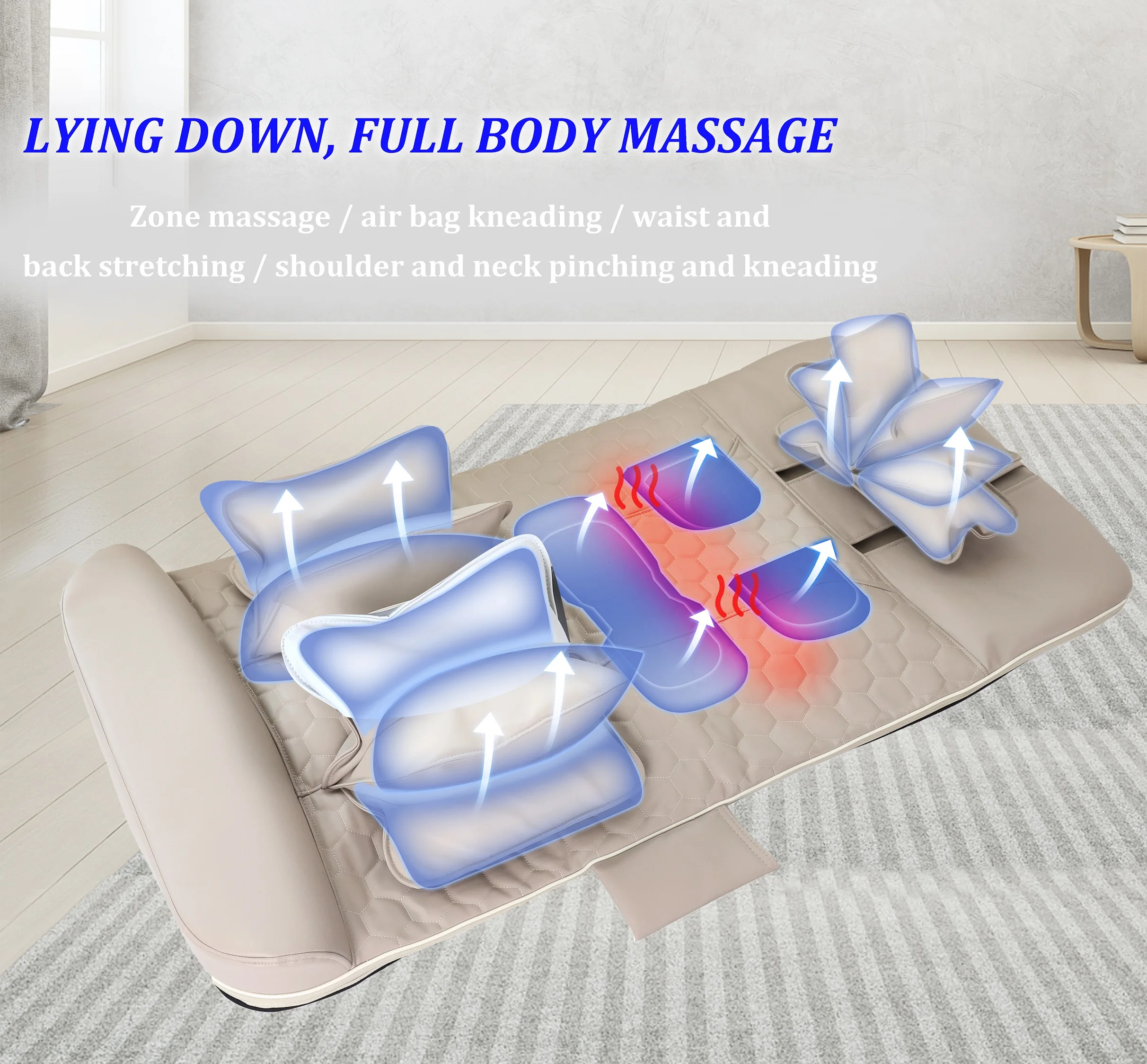 Healthpal Yoga Back Stretching Mat - Wide Full Body Massage