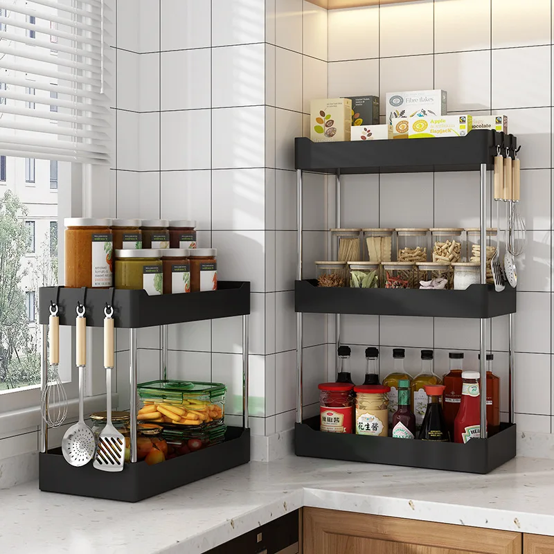 Custom Household Plastic Storage Rack Bathroom Kitchen Multi-functional ...