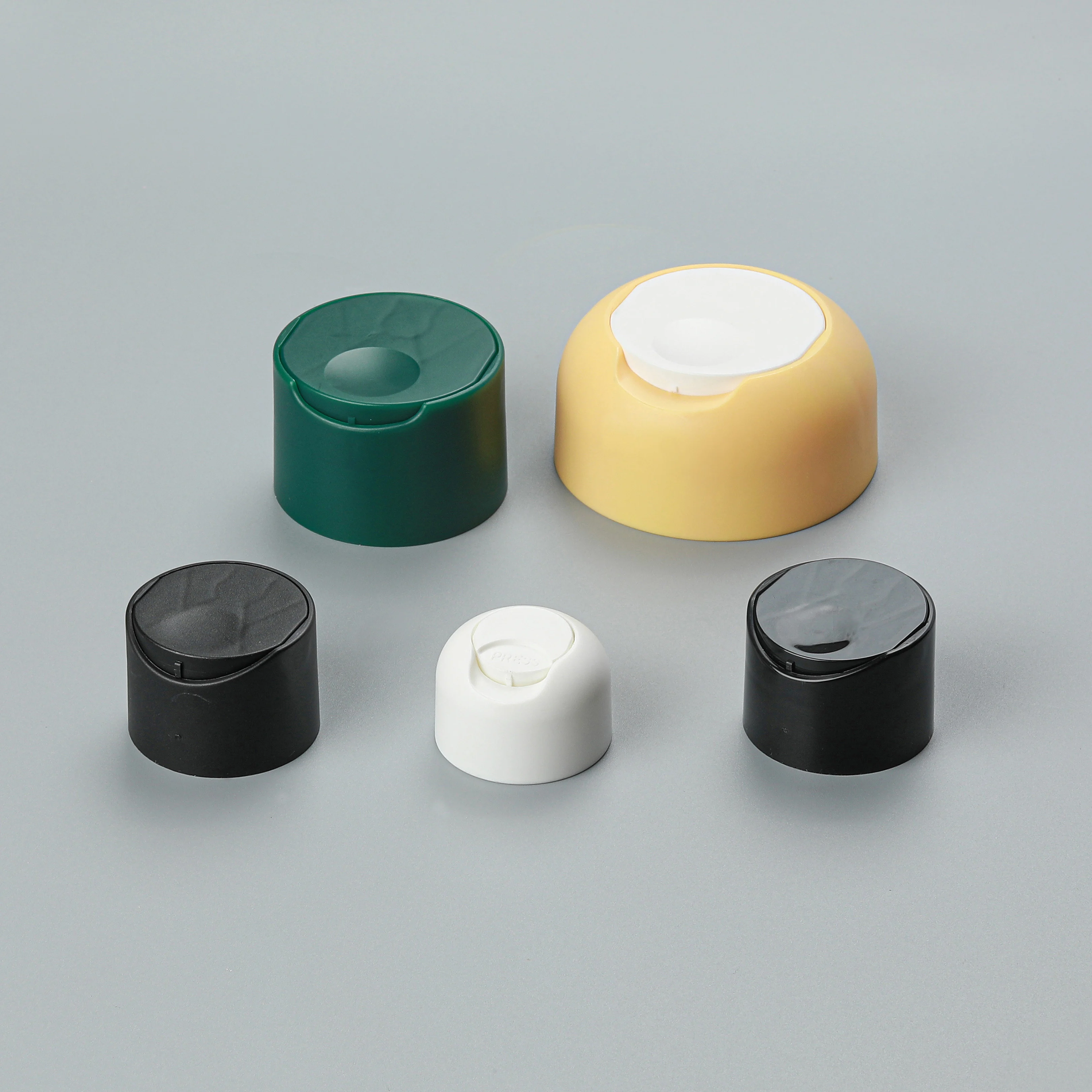 Dual 24/410 & 28/410 Wall Plastic Disc Top Cap Flip Lid For Convenient Bottling & Packaging ...