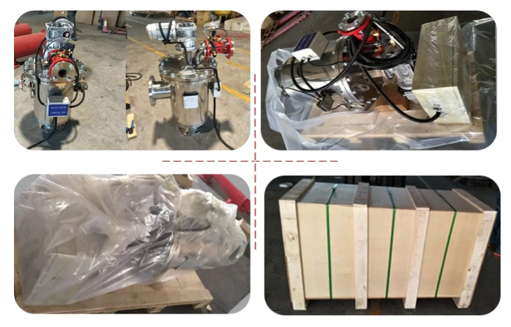 Aiger Industrial Automatic Brush Cleaning Back Wash Filter