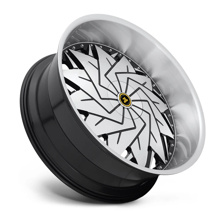 S234 DAZR Deep Dish Polished Lip Donk Rim Wheels | Custom Forged ...