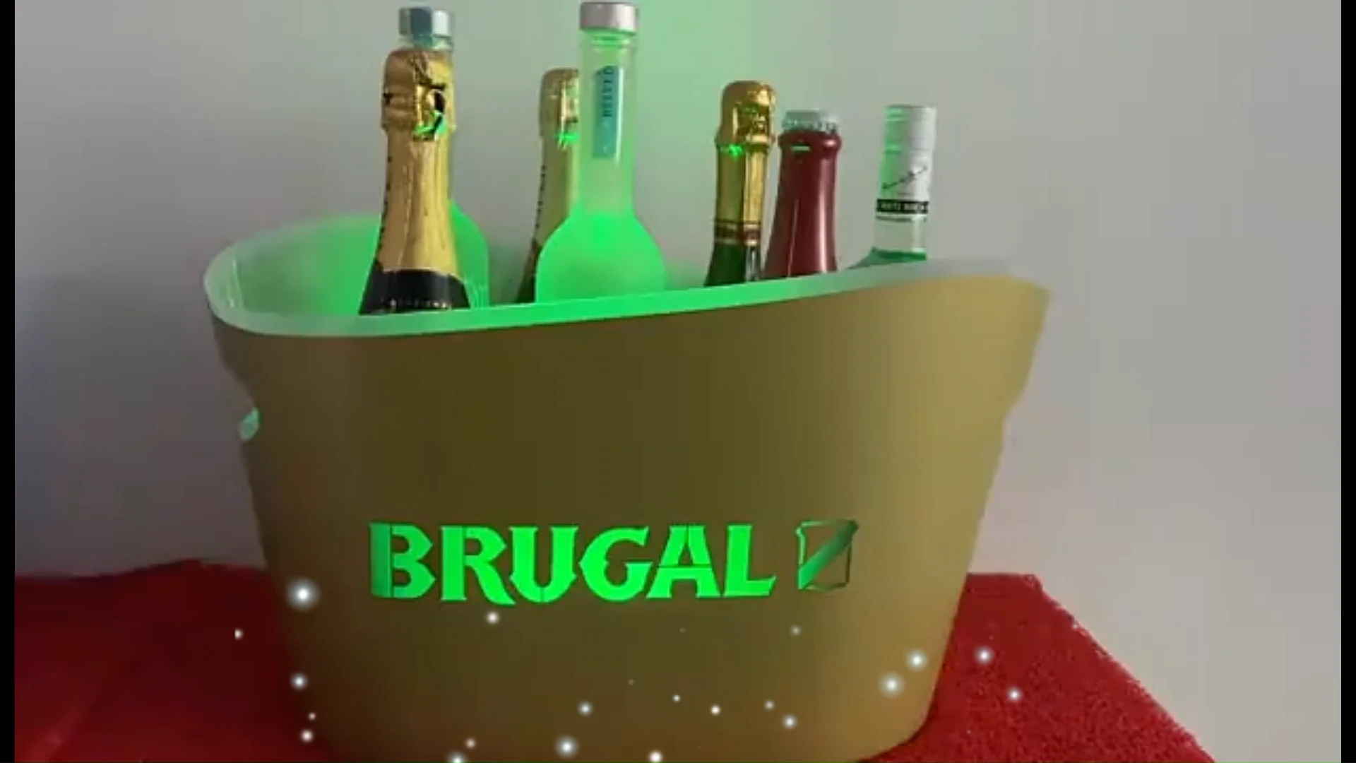 Plastic Large Champagne Wine Ice Bucket,Multi Colors Changing Led Ice ...