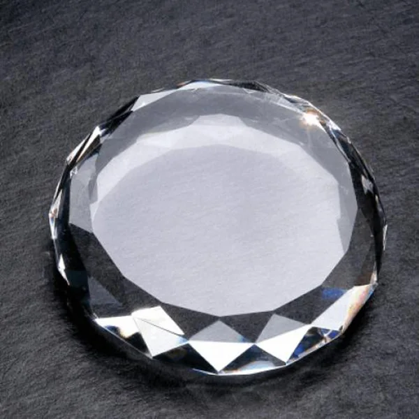 Top Quality Glass Paperweight - Faceted Crystal Souvenir