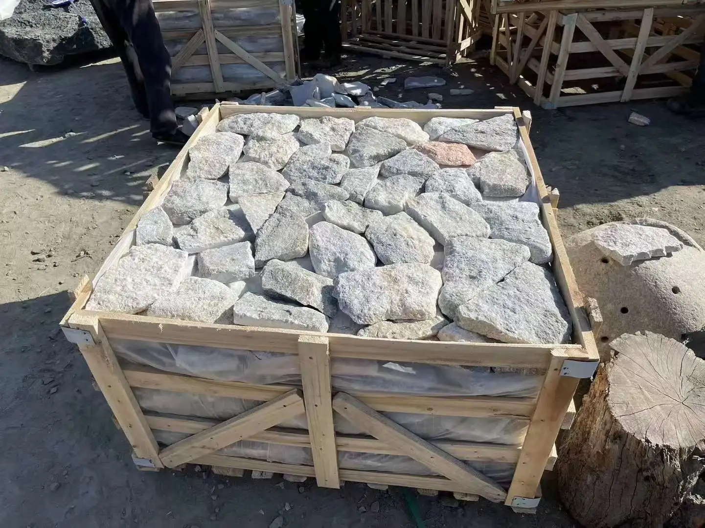 Limestone Travertine Quartzite White Beige Irregular Loose Stone ...