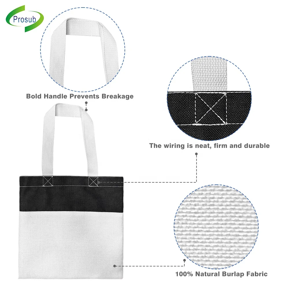Prosub Linen Sublimation Tote Bags - Perfect for Halloween
