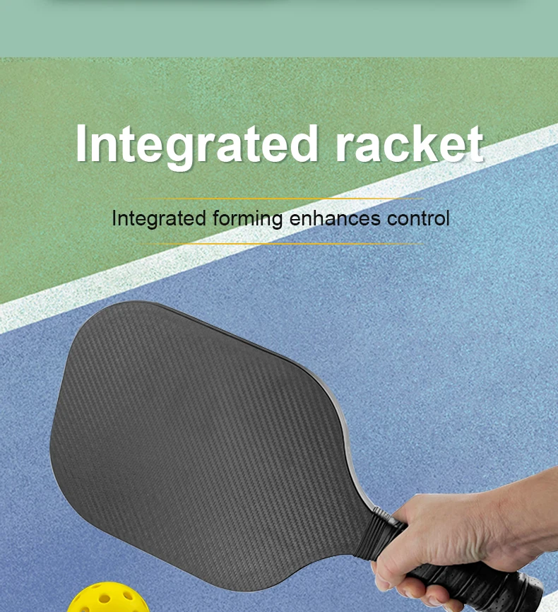 3k Carbon Glass Fiber Pickleball Paddle,16 Mm Edgeless Pickleballs ...