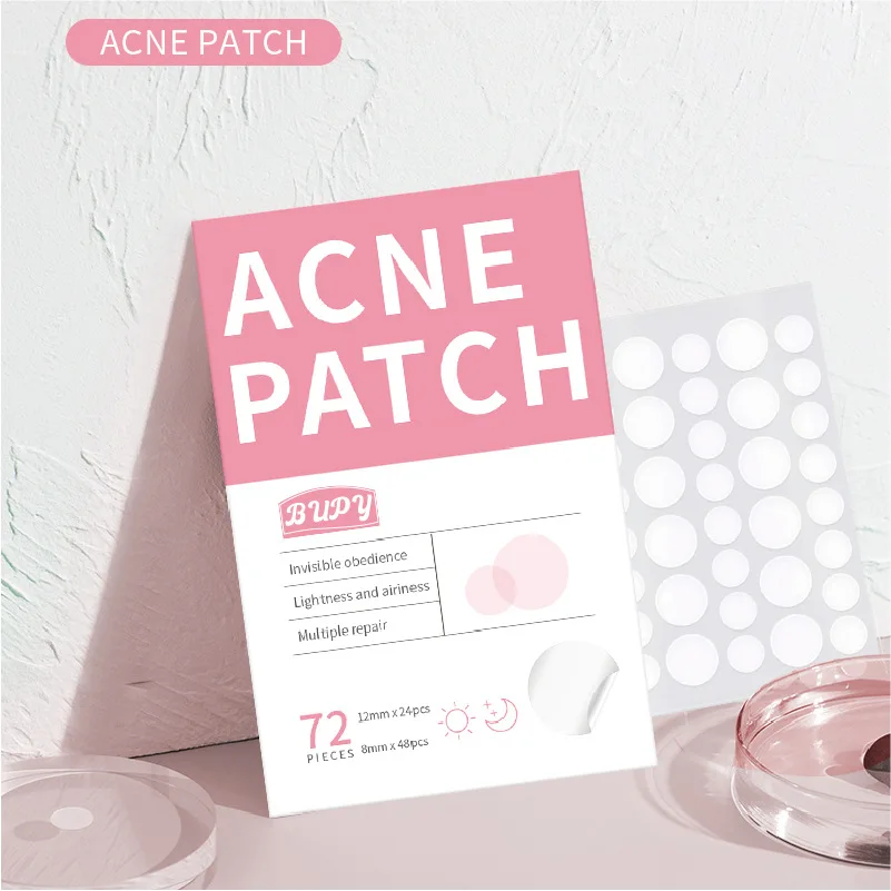 Cross-border Trade Bupy Invisible Acne Stickers Net Acne Artifact 72 ...