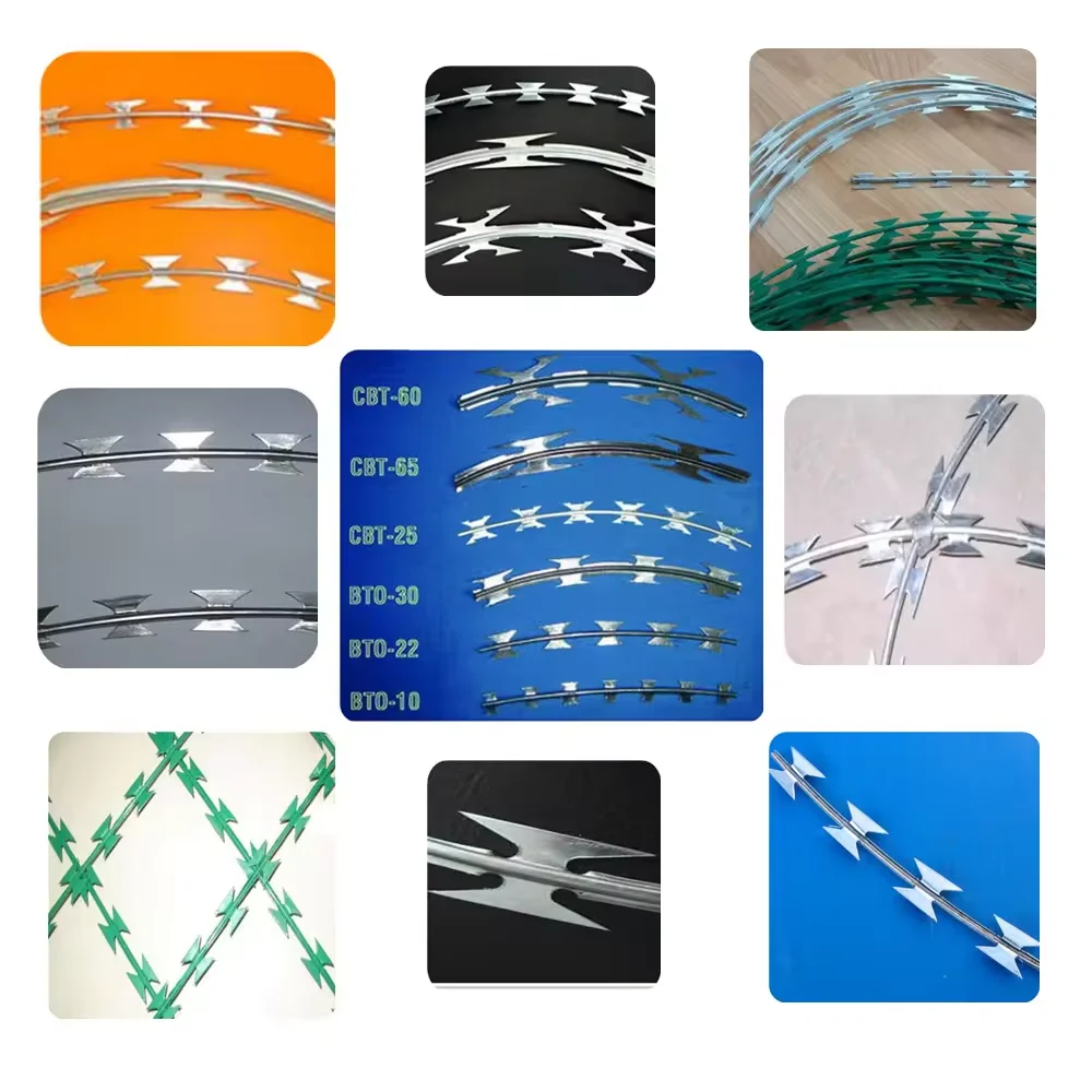 Spiral Blade Thorn Rope Razor Blade Mesh Low Price Razor Blade Barbed ...