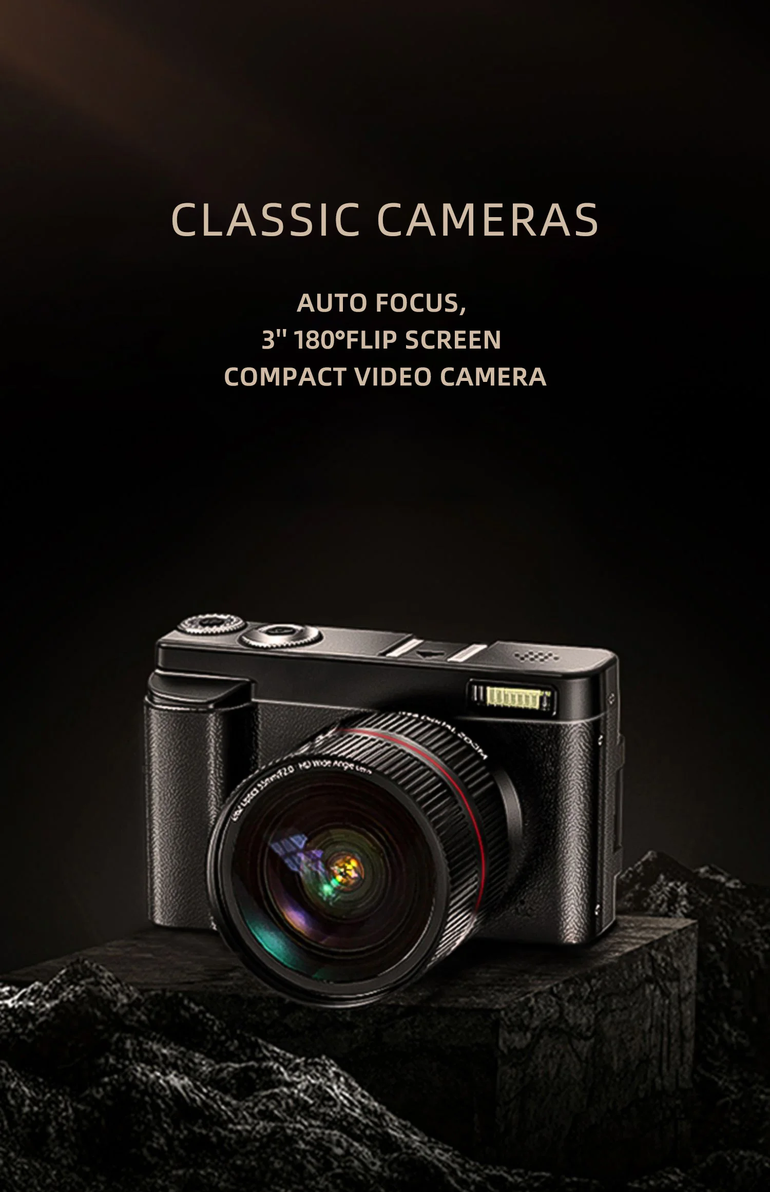 Sonida Rotating Screen 4K Camera - Ideal for Youtube HD