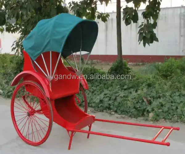 Street Show Human Power Two Wheeled Rickshaw Cart - GW-HC016