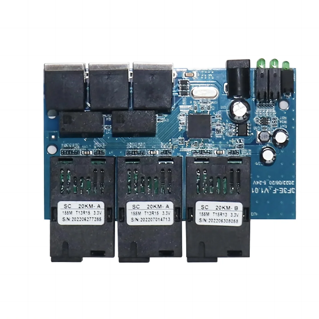 5 Port 100Mbps Fiber Optic Switch Module SC Ethernet Switch Module ...