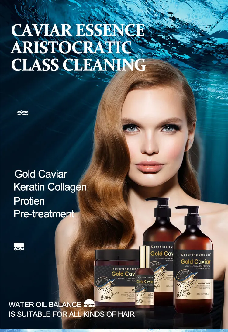 Customized Your Logo Nourishing Pure Protein Caviar Shampoo Private ...