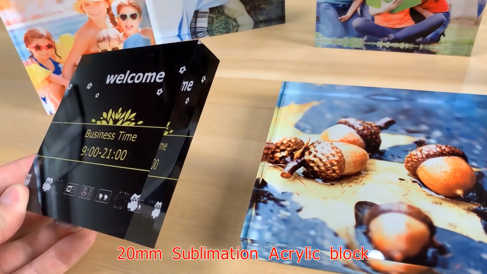 7.49"x7.49" 20mm Sublimation Acrylic Block Polished Smooth Edges Custom ...