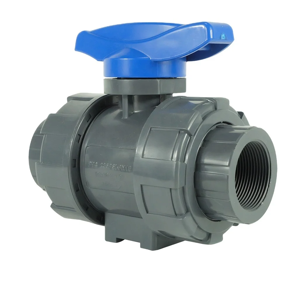 Dkv Upvc Double True Union Ball Valve Socket Type True Union Ppr Ball Valve For Water/irrigation ...