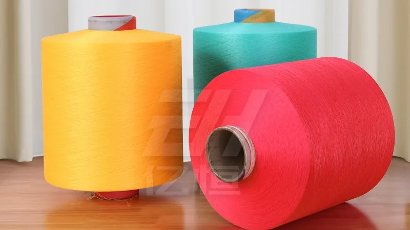 100% Polyester Yarn 75/36 Dty Semi-dull Raw White Nim - Buy Polyester Yarn,75 36 Dty Polyester ...