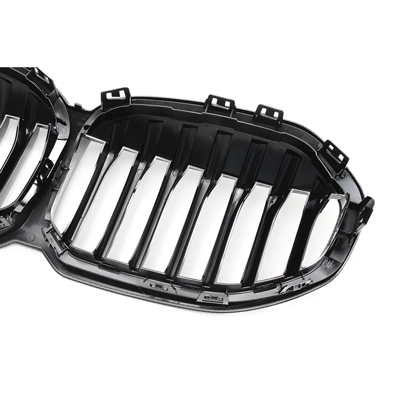 Car Front Bumper Auto Parts Grille Single Slat Carbon Look Grill for ...