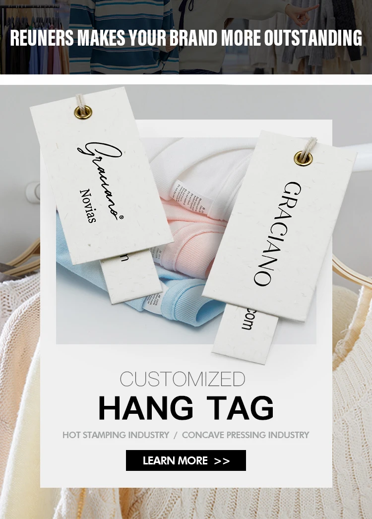 Luxury Custom Logo Paper Clothing Labels Customized Hang Tags And Price ...
