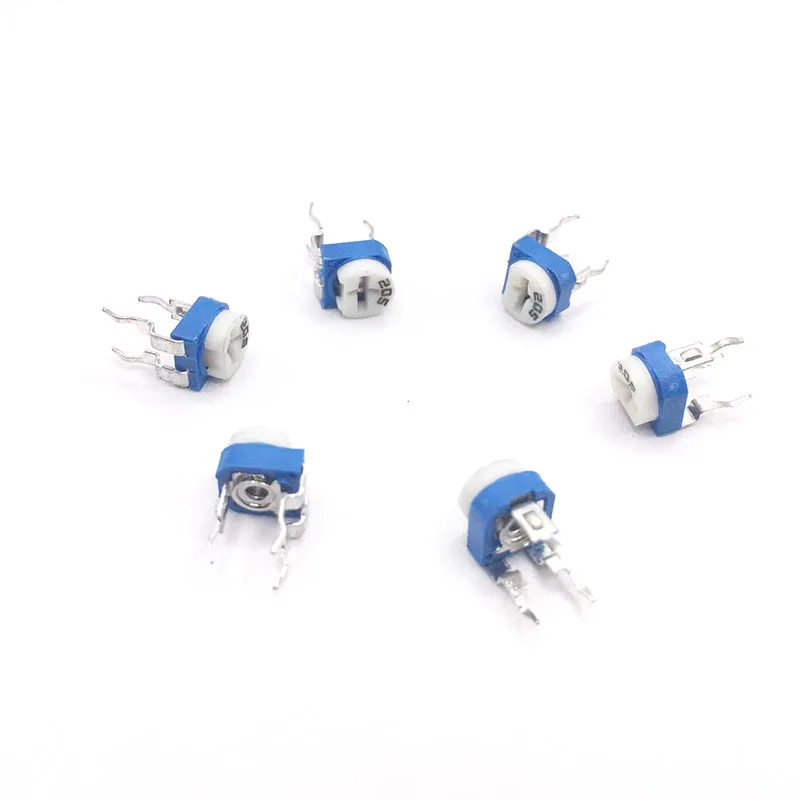 RM065 6mm Semi Fixed Variable Resistor - 1K to 2M Ohms