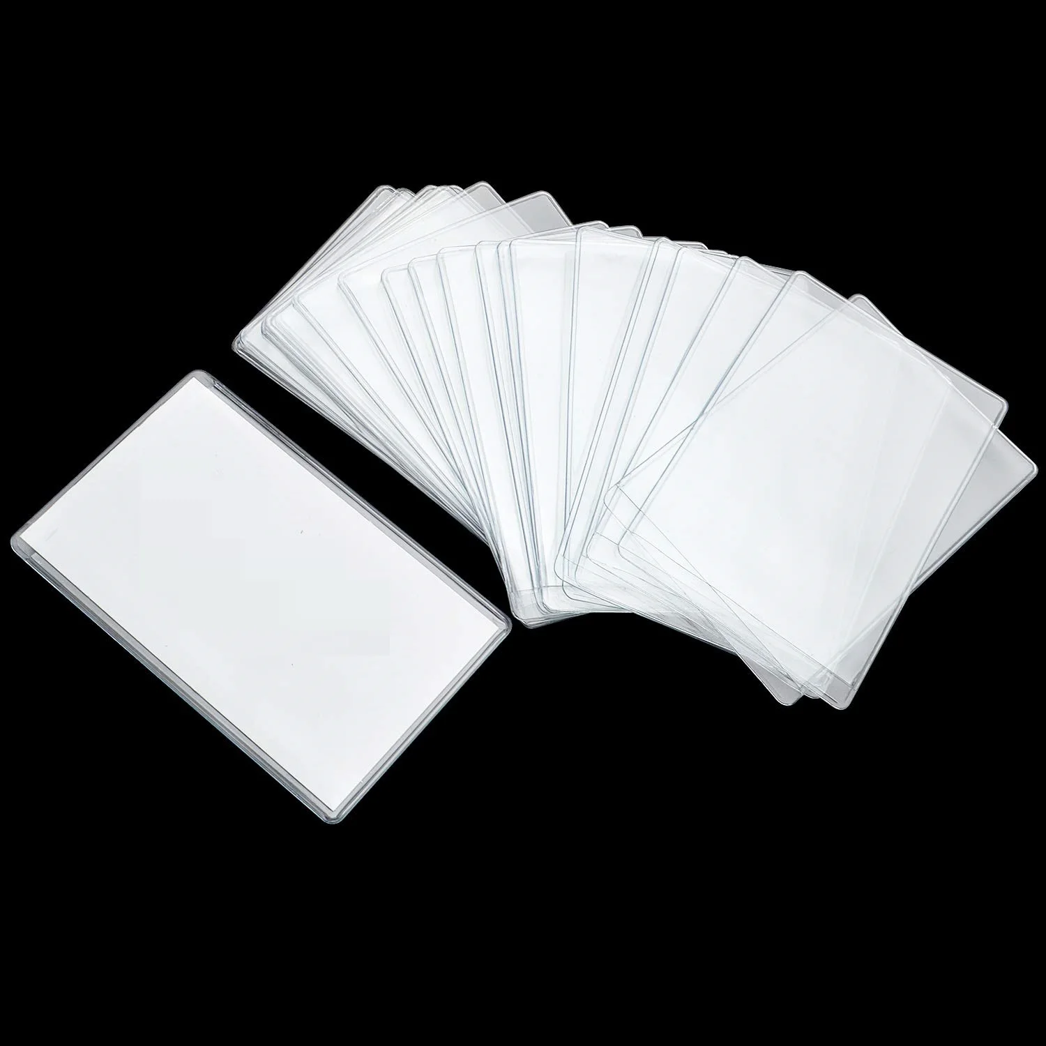 Custom Printed PVC Clear Transparent Credit Card Sleeve