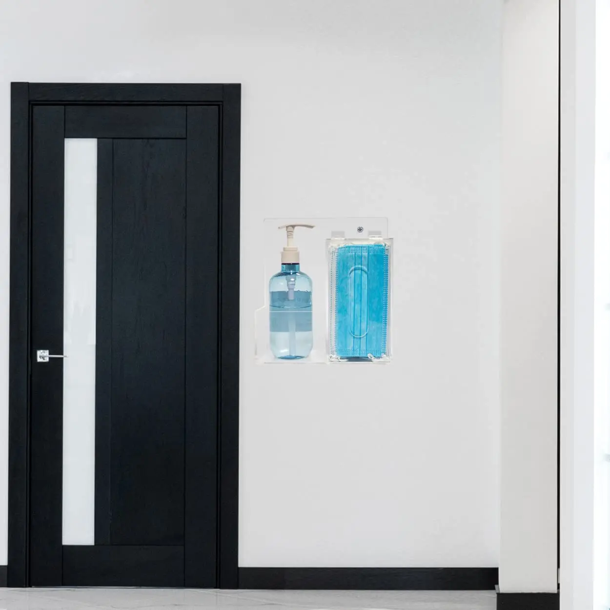 2 Tier Acrylic Mask Dispenser Box Holder For Disposable Masks Glove ...