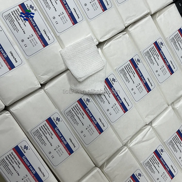 Sterile 4x4 X-Ray Cotton Filled Sponges - Medical Gauze