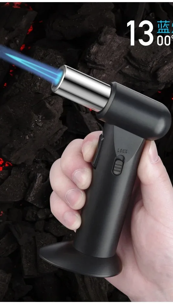 Metal Spray Gun Kitchen Bbq Lighter Windproof Jet Torch Turbo Butane ...