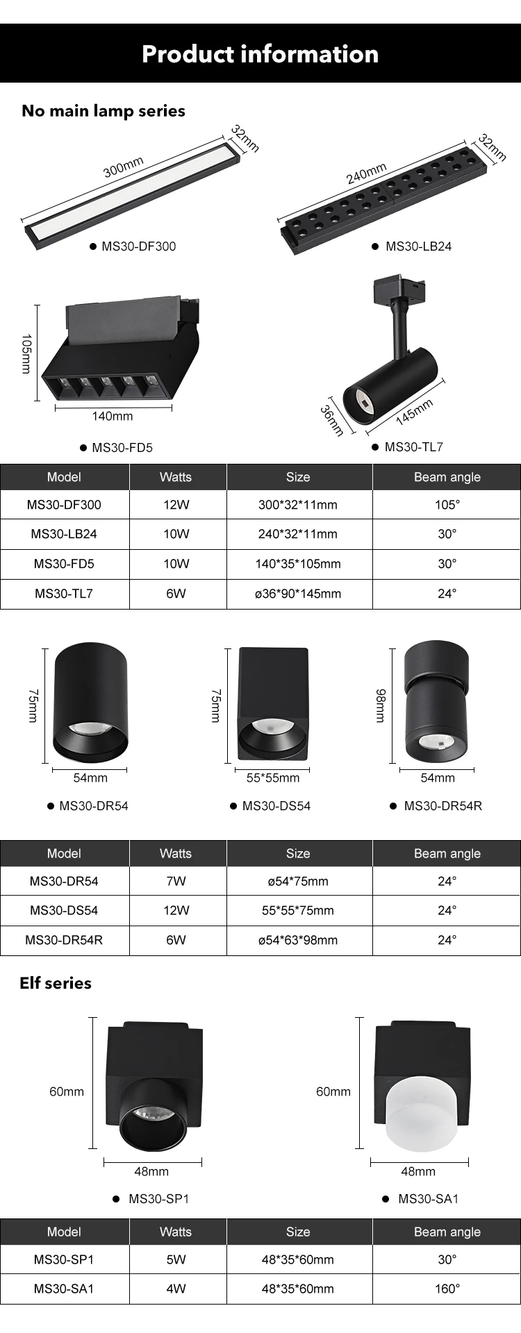 Dglux New Design Adjustable Cob Downlight Spotlight Smd Linear ...