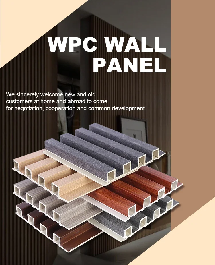 Factory Supplied Pvc Coating Cladding Wooden Wpc Wall Panels Bamboo ...