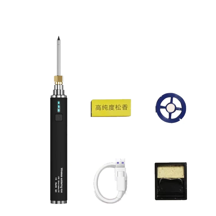 Portable Cordless Aluminum USB Charging Soldering Iron Set Mini Battery ...