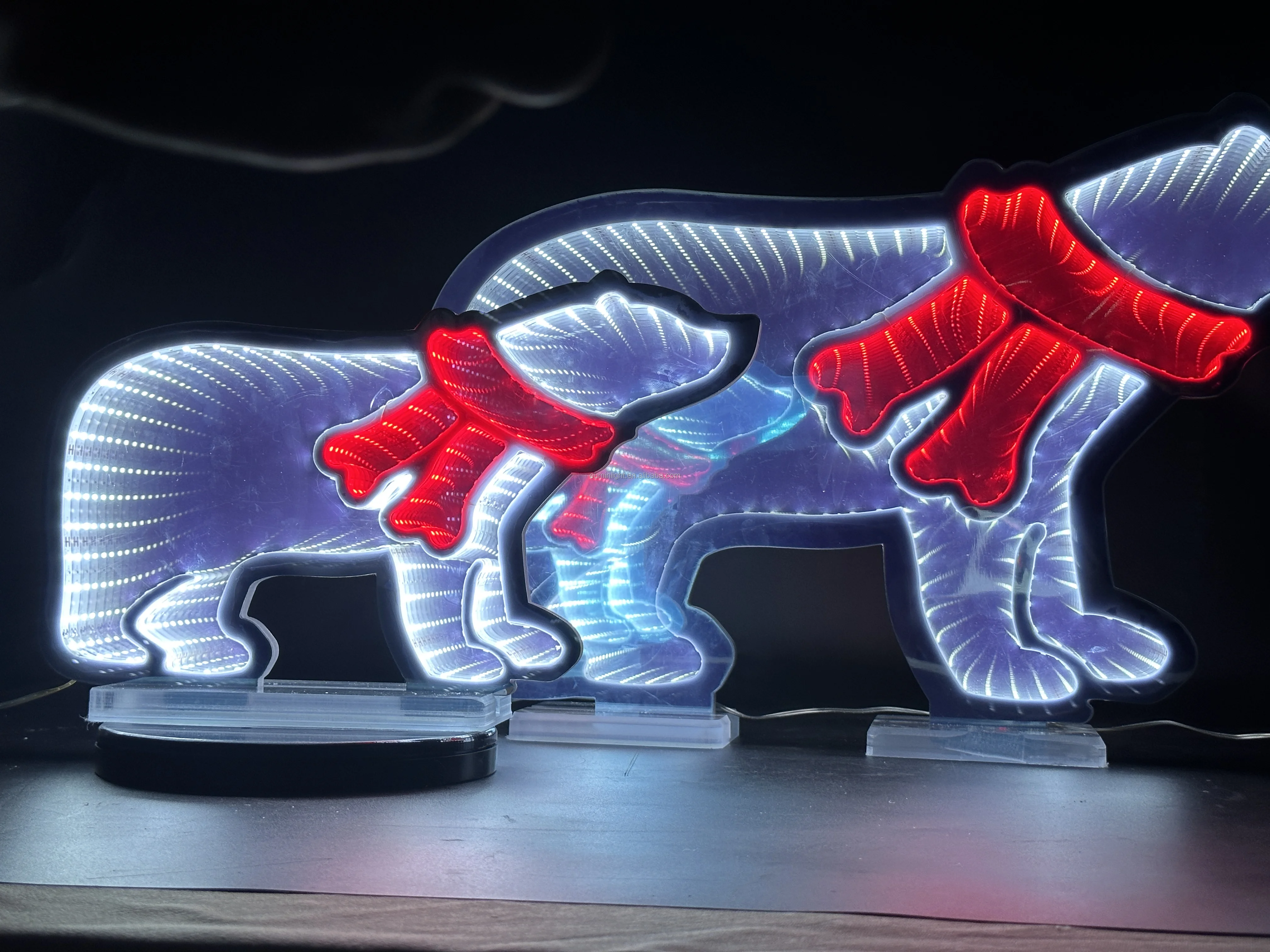 Custom Image Logo Led Infinity Mirror Frame Personalised Cool Infinite ...