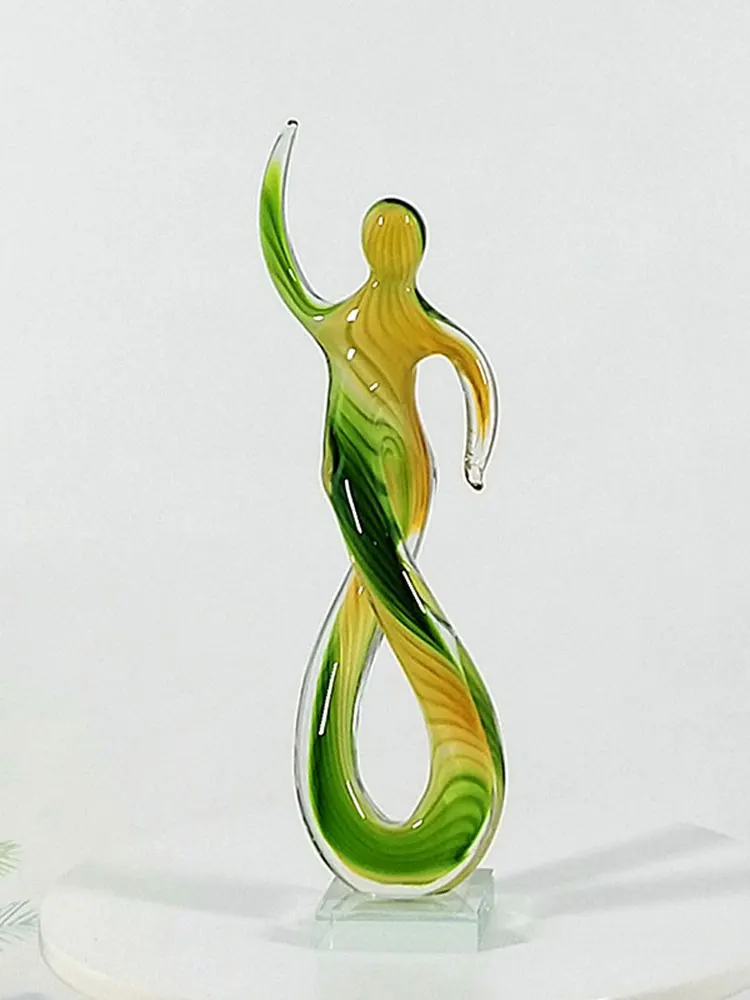 Custom Color Blown Murano Glass Human Figures Crafts Home Decoration ...