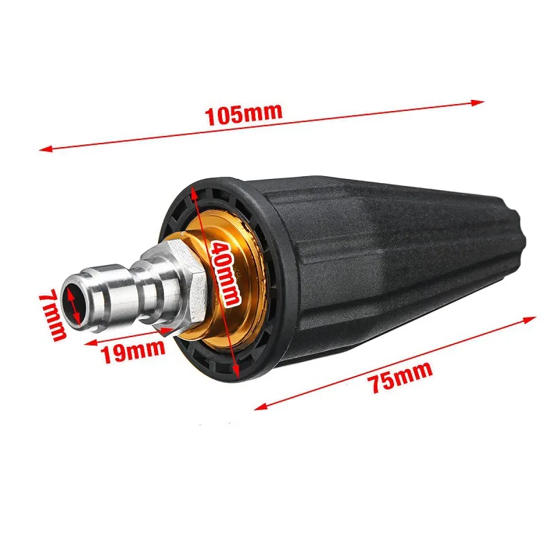 1/4 Inch Quick Connect Plug Connect Turbo Nozzle Rotating Nozzle ...