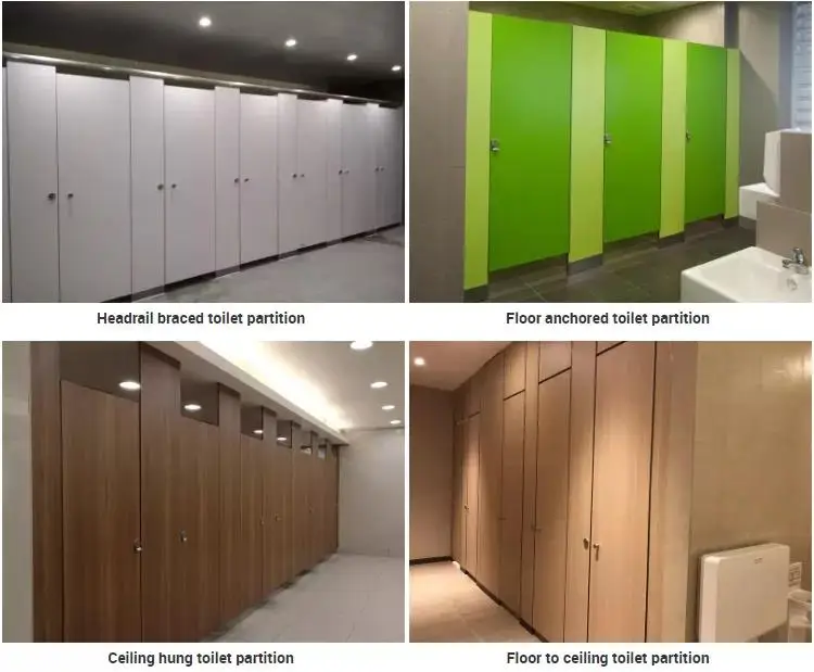 Decorative HPL Partition Panel Aluminum Honeycomb Panel for WC Restroom ...
