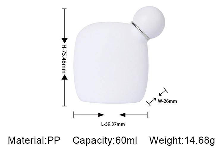 OEM Hot Sales Sunscreen Empty Bottle 60ml - PP Plastic