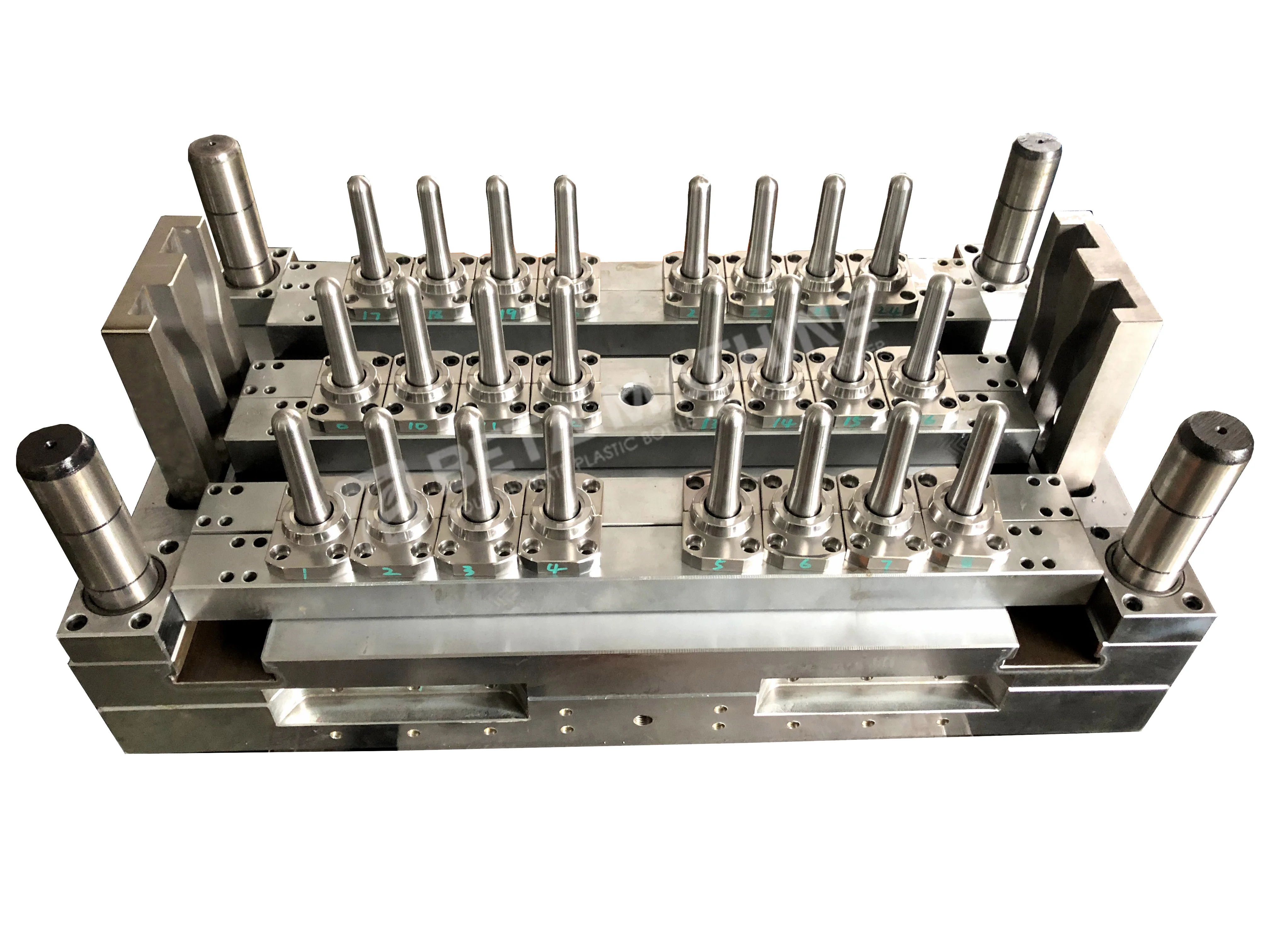 6 Cavity Wide Mouth Bottle Preform Making Moulds Pet Plastic Jars ...