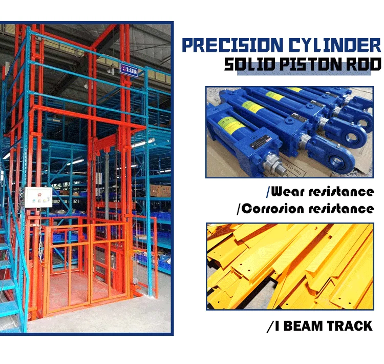 Electric Small Cargo Lift Hydraulic Cargo Elevator Wall Mounted Freight ...